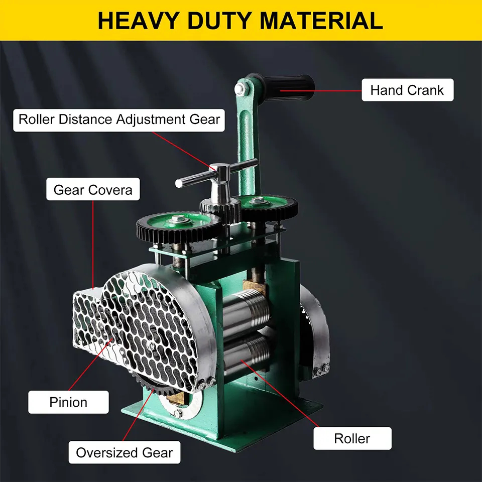 Manual Operation Jewelry Press Machine with Flat Pattern Rolling Mill ...