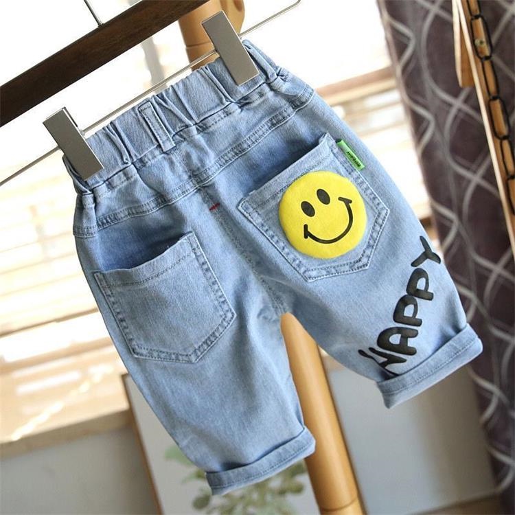 Cute Soft Denim Short Korean Casual Short Plain Color with Embroided ...