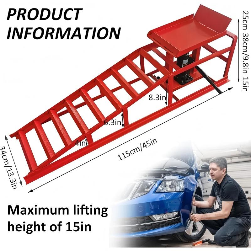 1/2PCS Car Maintenance Ramp, Lifting Ramp, Oil Change ramp,steel ramp ...