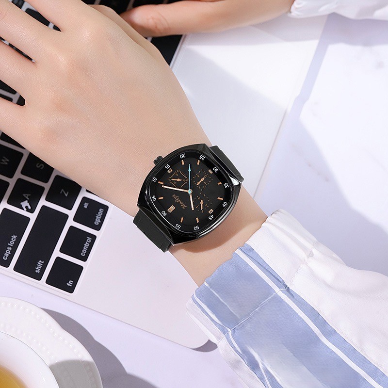 Women's Square Watch Rosivga Fashion Unisex Korean Design Waterproof ...