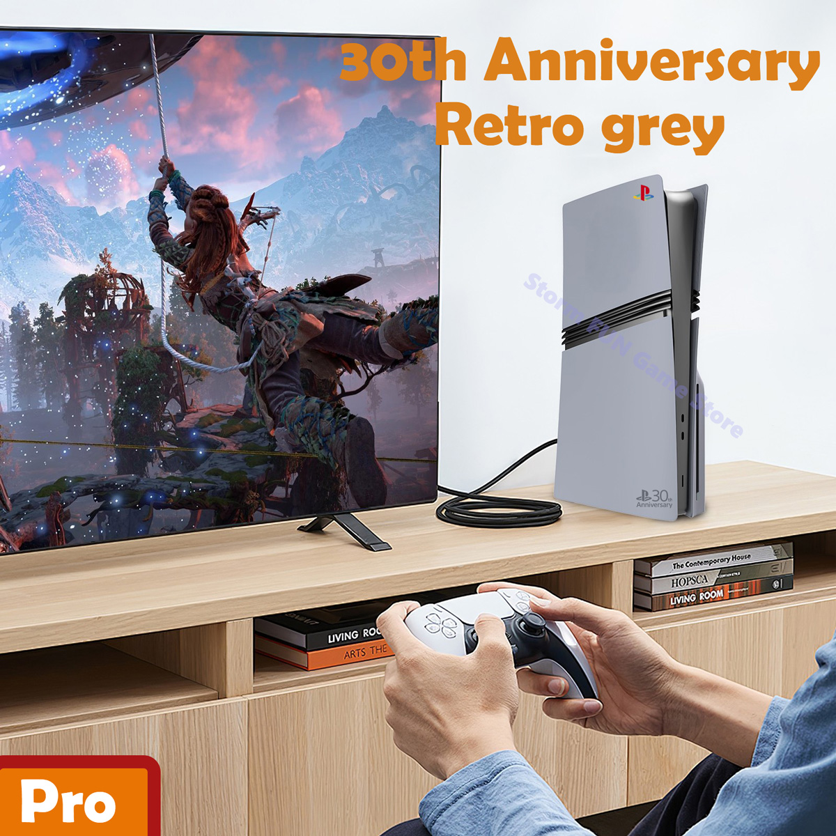 Limited 30th Anniversary for PS5 Pro Faceplate Vinyl Logo Sticker ...