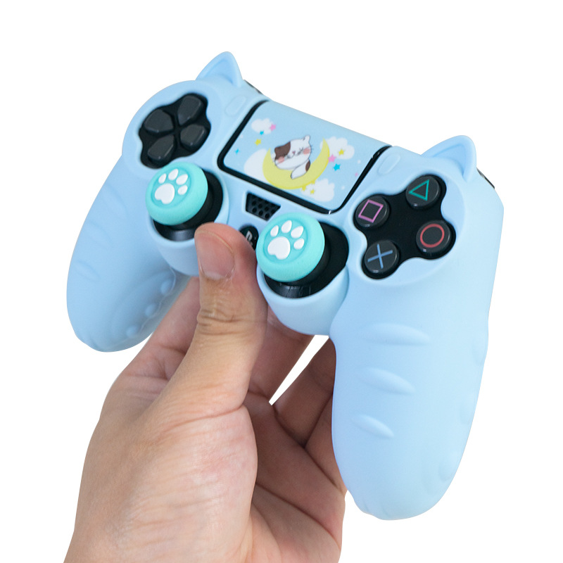 For PS4 Spot Goods Cat Paw Silicone Soft Protector Sticker Skin For ...