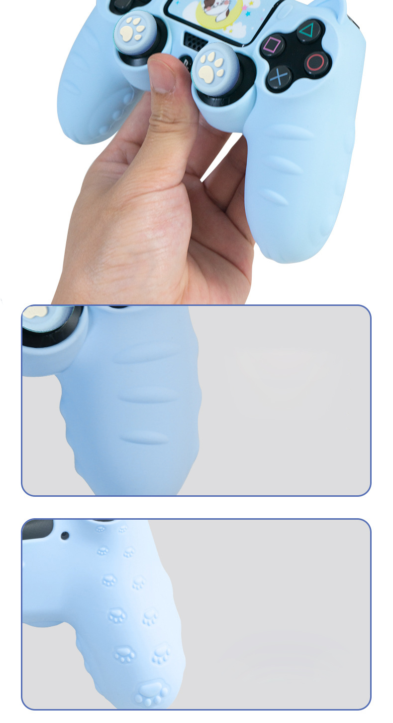 For PS4 Spot Goods Cat Paw Silicone Soft Protector Sticker Skin For ...