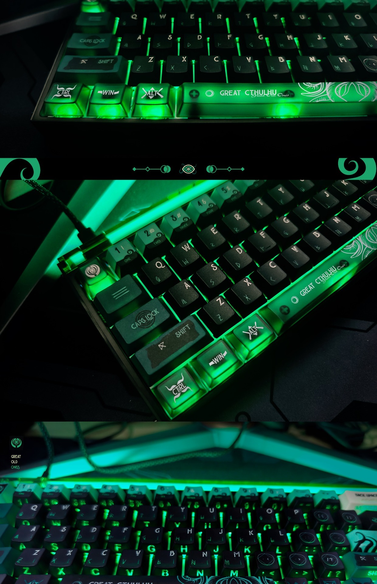 -LW- KEY CERBERUS Cthulhu Keycap Customized Mechanical Keyboard Keycap ...