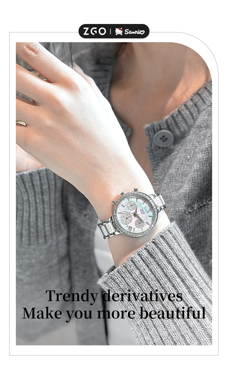 ZGO x Sanrio HelloKitty Watch For Woman High-End Niche Light Luxury ...