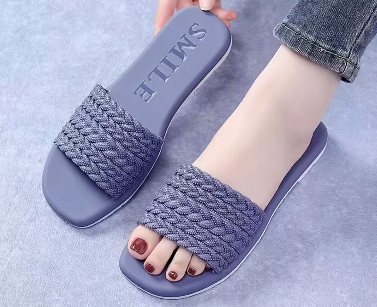 JR Korean Fashion Women Sandals Flat Slippers (size 36-40) | Shopee ...
