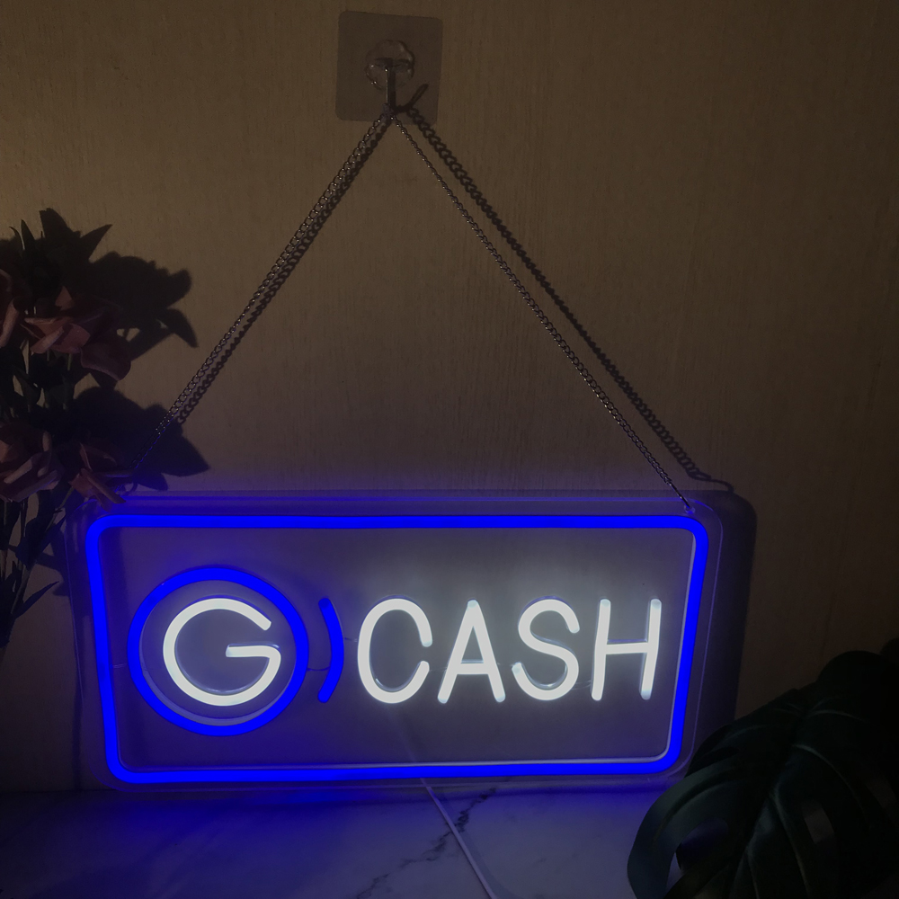 Gcash Signage LED Light Cash Neon Sign For Business Letter Neon Light ...