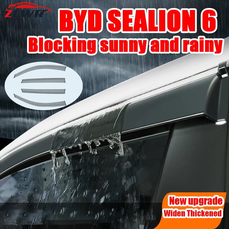 ZLWR BYD SEALION 6 Sunshine and Rainbow, Car Window Rain Eyebrow Byd ...