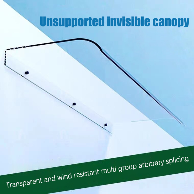 Outdoor Transparent Awning Transparent Canopy Without Frame Invisible ...