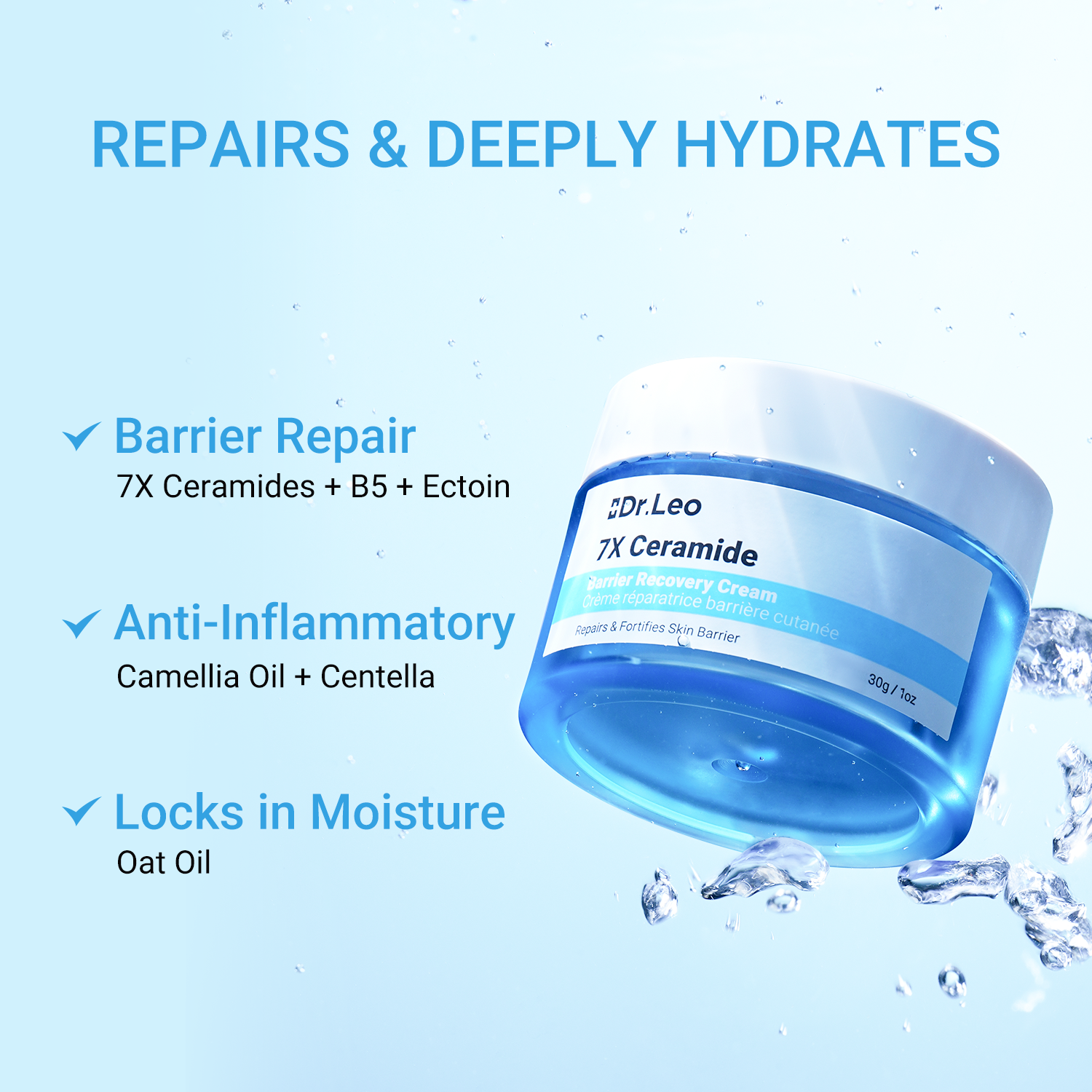 [New Arrival] Dr.Leo 7x Ceramide Barrier Recovery Moisturizer gel Skin ...