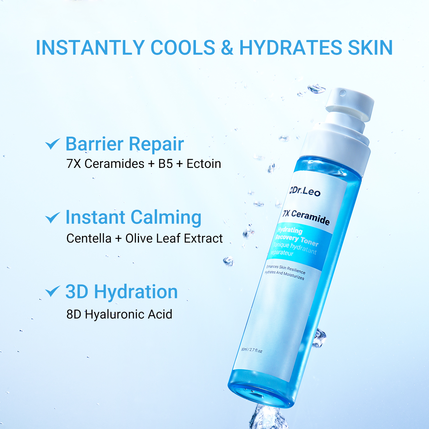 [New Arrival] Dr.Leo 7x ceramide Hydrating Recovery Toner Skin Care ...