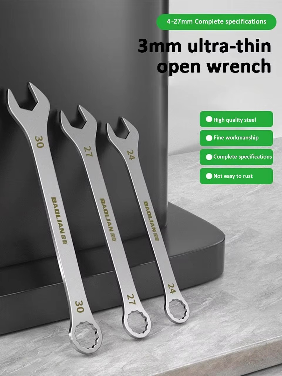 Ultra-thin Open End Wrench 5-32MM Ratchet Wrenches Universal Spanners ...