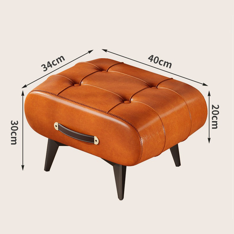 Leather Shoe Change Stool Doorway Portable Stool Chair Bedroom Sofa ...