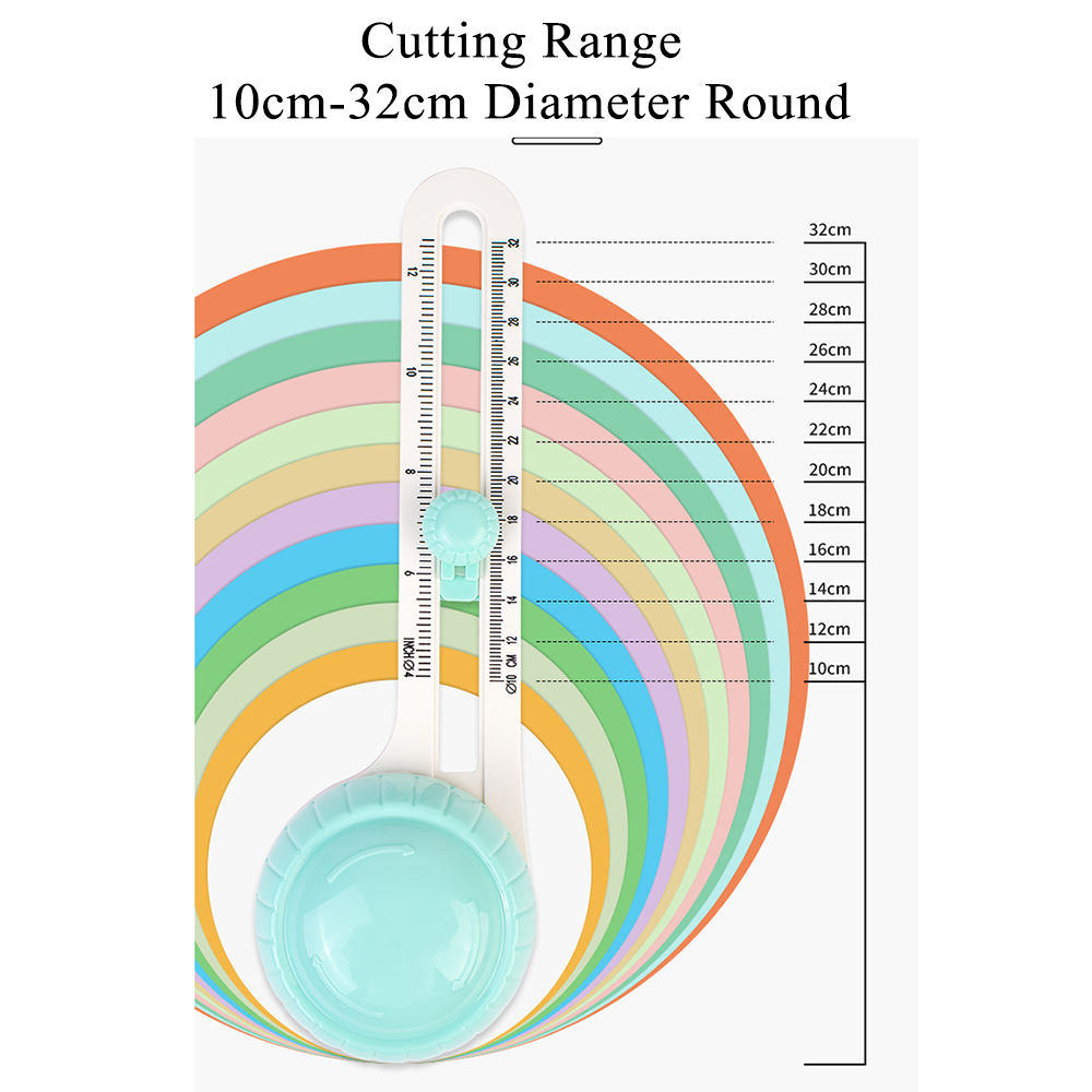 Large Round Circle Cutter 10cm-32cm Diameter Round Paper Cutting Tool ...