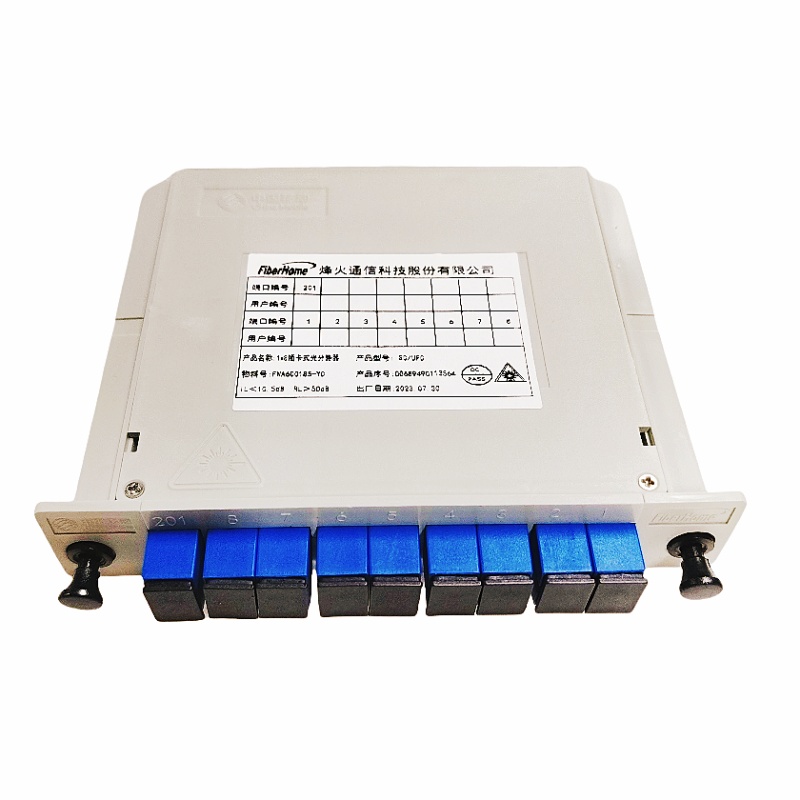 10pcs 1 To 8 Optical Fiber Splitter Cassette type all blue Fiberhome ...