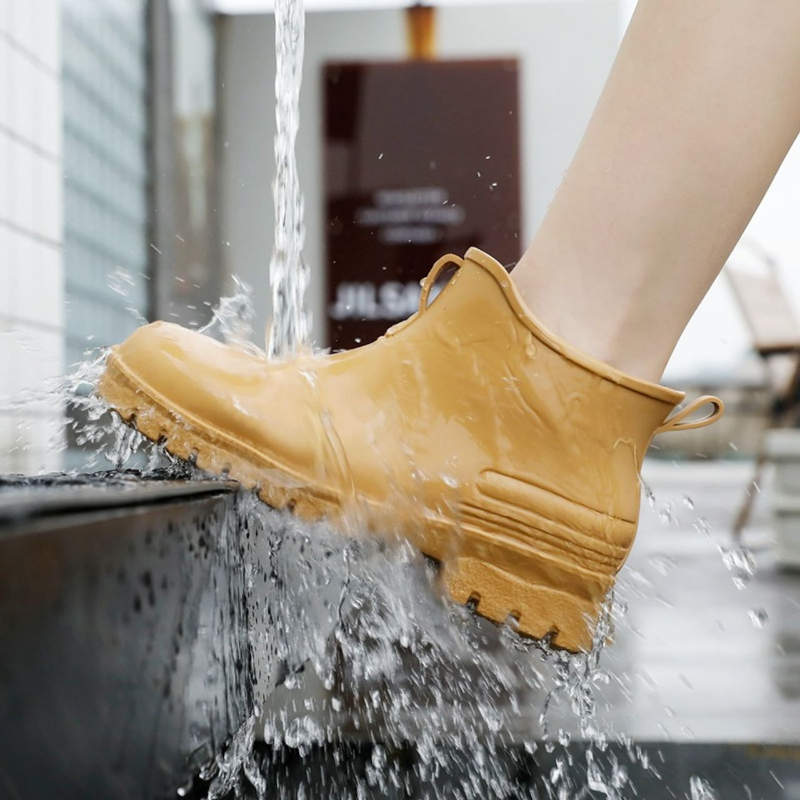 LOOK Fashion Rain Boots For Men and Women Waterproof Shoes Outdoor No ...