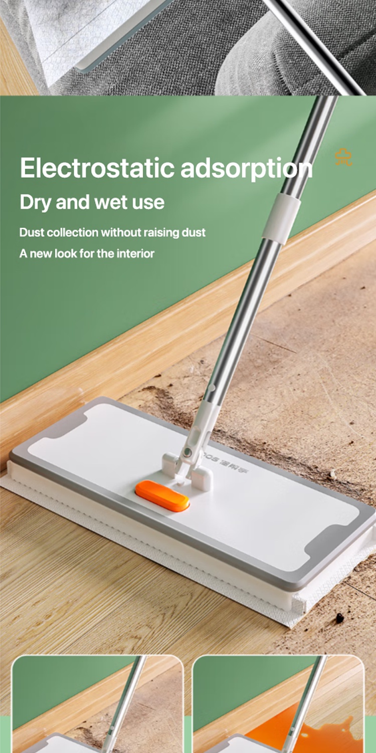 Joybos Disposable electrostatic dust removal Paper mop Flat Mop Paper ...