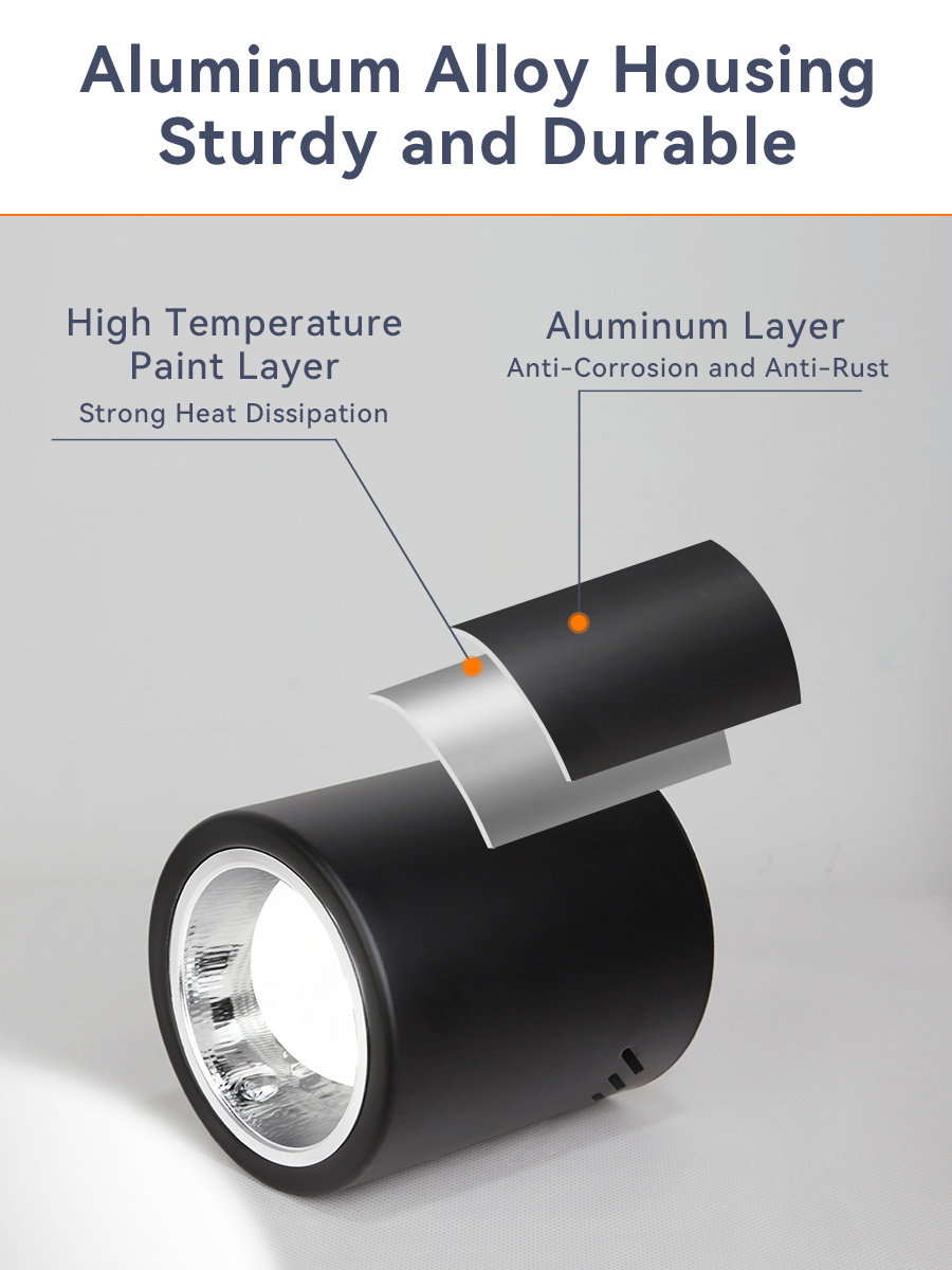 Led Pin Light 3 Colors Surface Mounted Downlight Ceiling Lamp ...