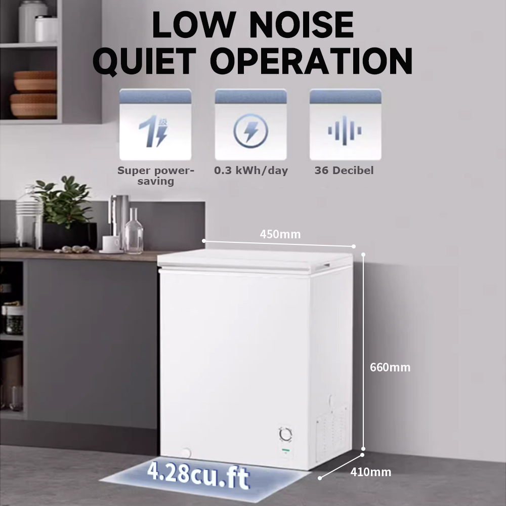 HOMEFUN Refrigerator Inverter With Freezer 4.28cu.ft. For Room Frost ...