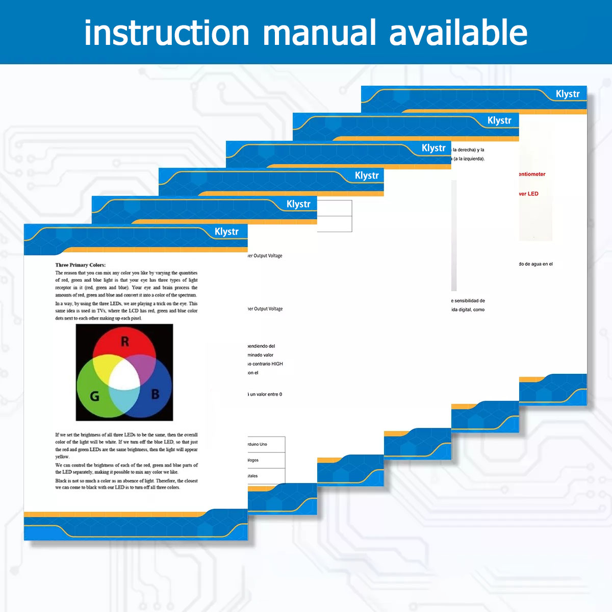KLYSTR Sensor Module Starter Kit for Arduino Uno Set R3 ,0.96" OLED 1602 LCD Display with ...