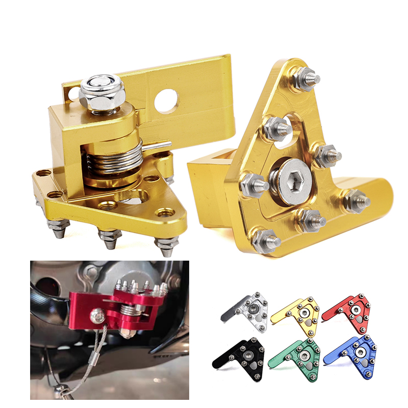 Motocross Dirt Bike Folding Rear Foot Brake Pedal Lever Step Tip Brake ...