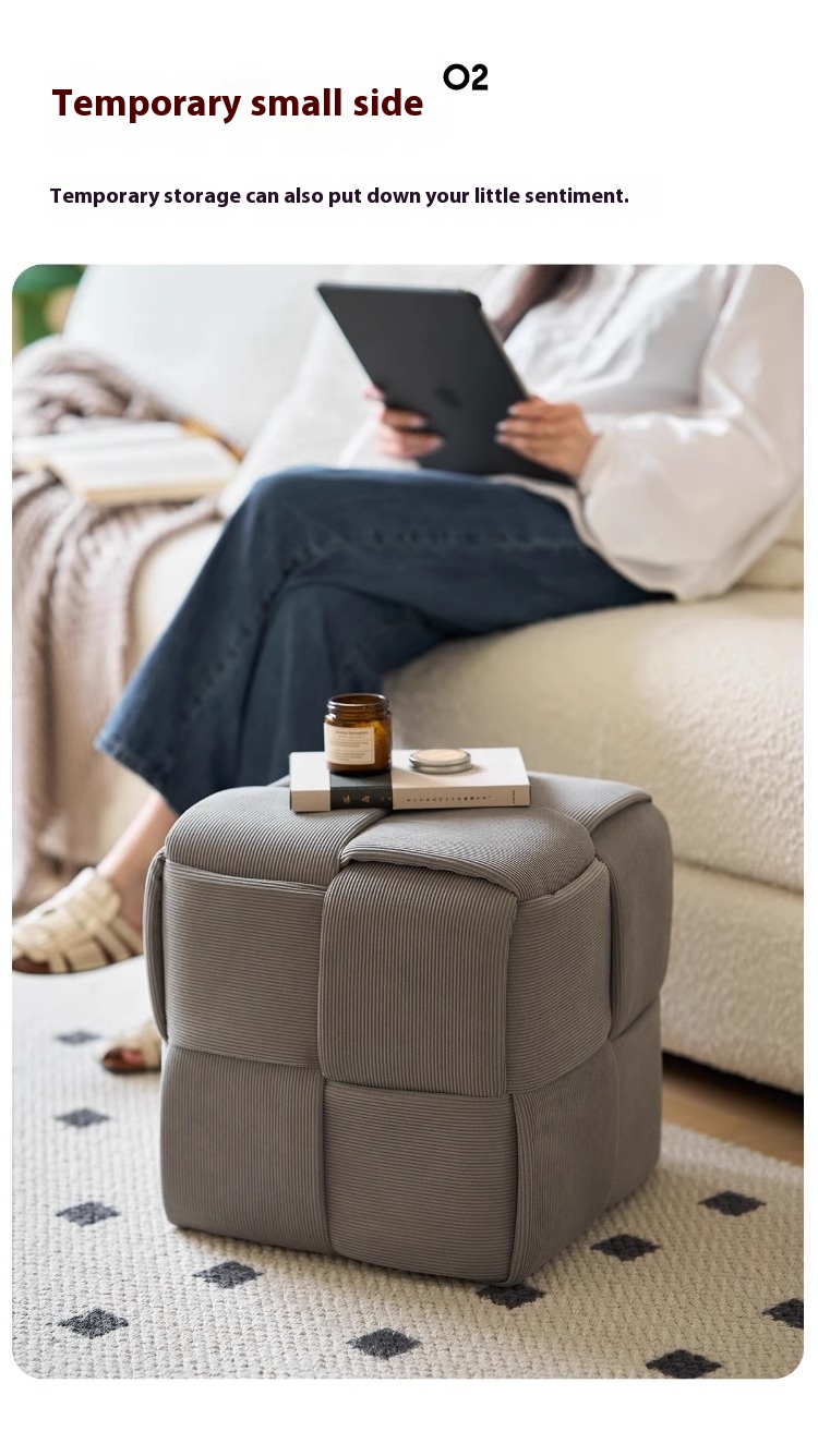 Entrance Soft Package Stool Chair Shoe Change Stool Square Stool Home ...