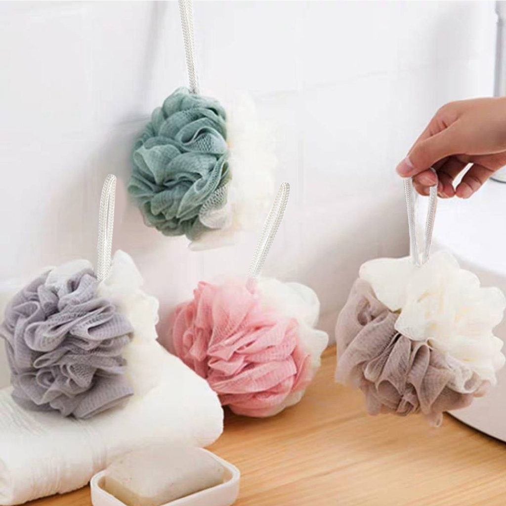 Two-Tone Body Scrub Sponge - Assorted Colors Bath Accessory for ...