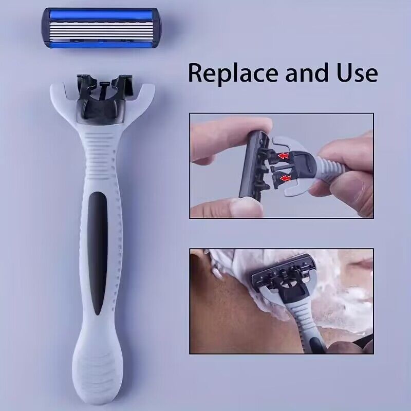 1 Shaver 12 Blades Broom Imported 6 Layers Blade Razor Shaving Razor manual shaving | Shopee ...