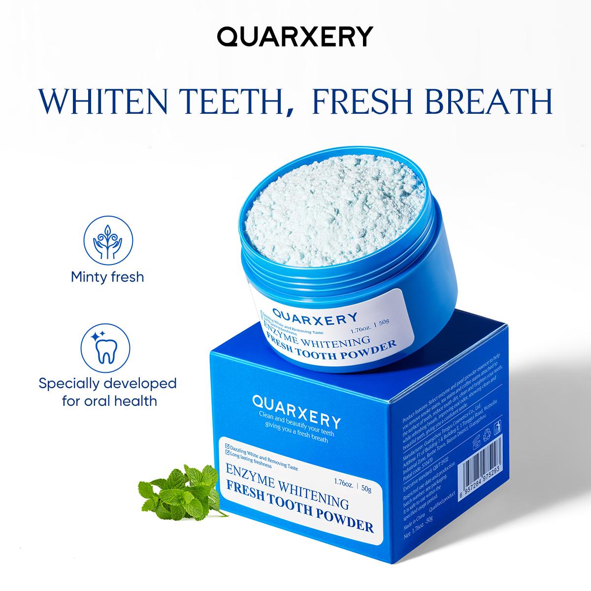 Quarxery Teeth Whitening Powder 50g | Stain Removal & Fresh Breath 50g ...