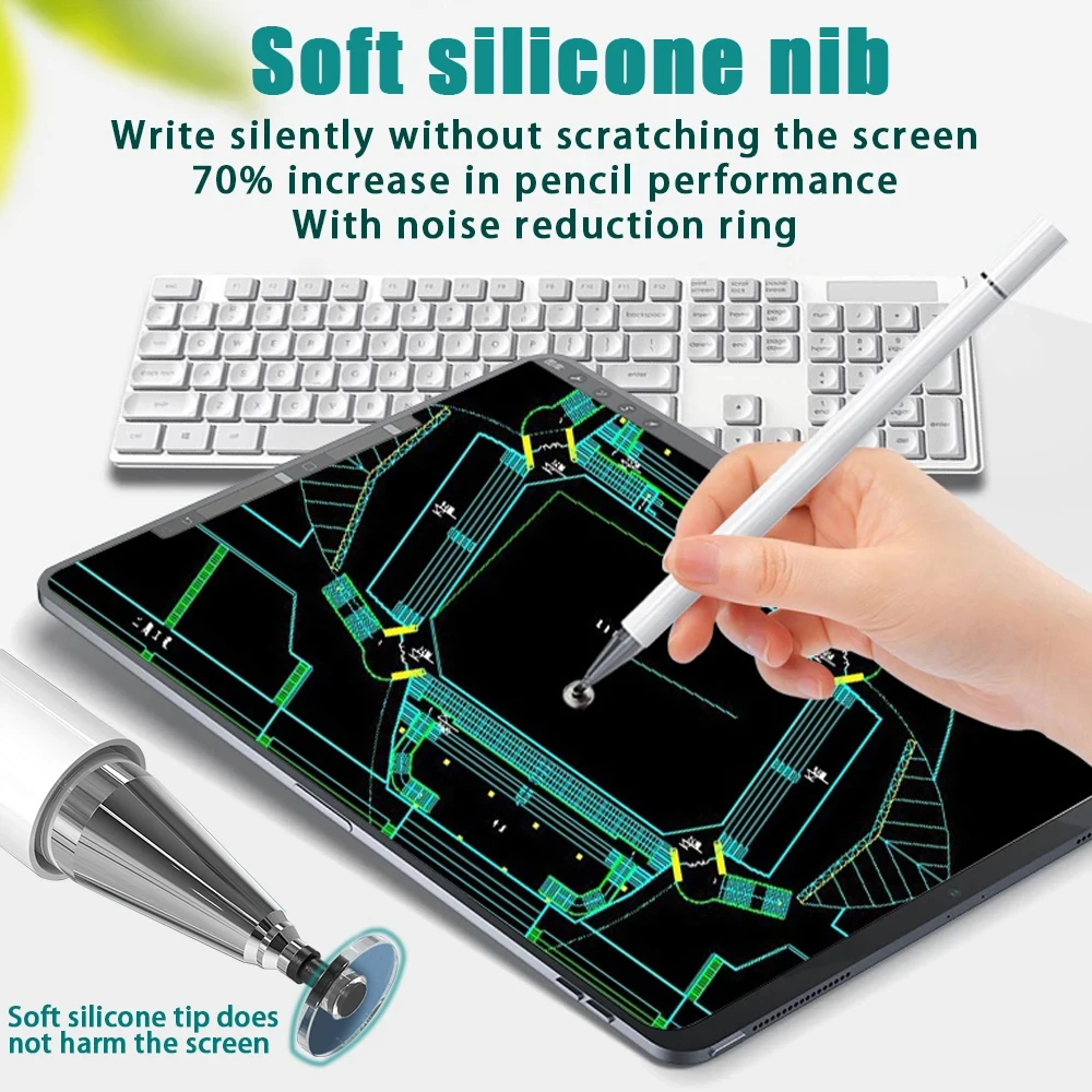 Stylish All-Purpose Dual-Function Smart Stylus - Compatible with ...