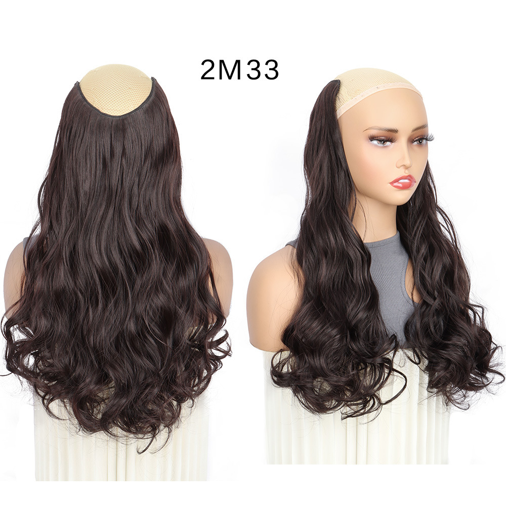 40cm/50cm/60cm V-Shaped Synthetic Wig - Wavy/Straight Hair Extensions ...