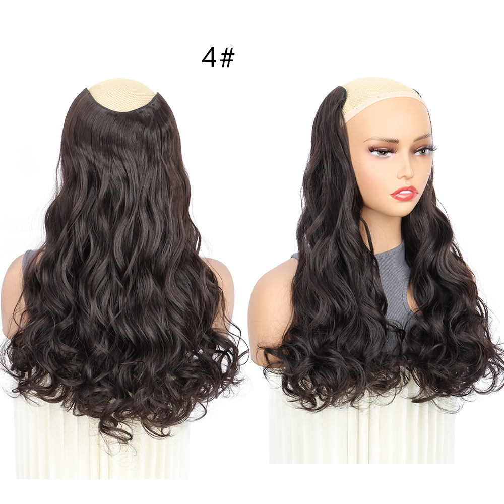 40cm/50cm/60cm V-Shaped Synthetic Wig - Wavy/Straight Hair Extensions ...