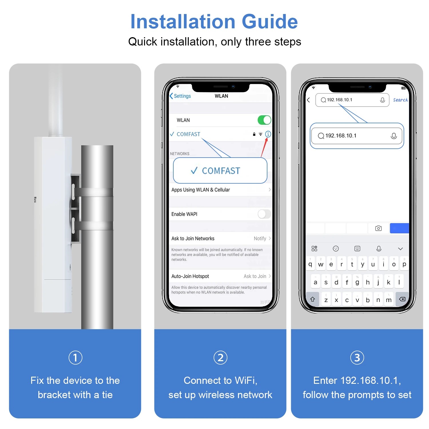 Comfast 5G AC1200 CF-EW72 Outdoor Access Point Wifi Antenna for Piso ...