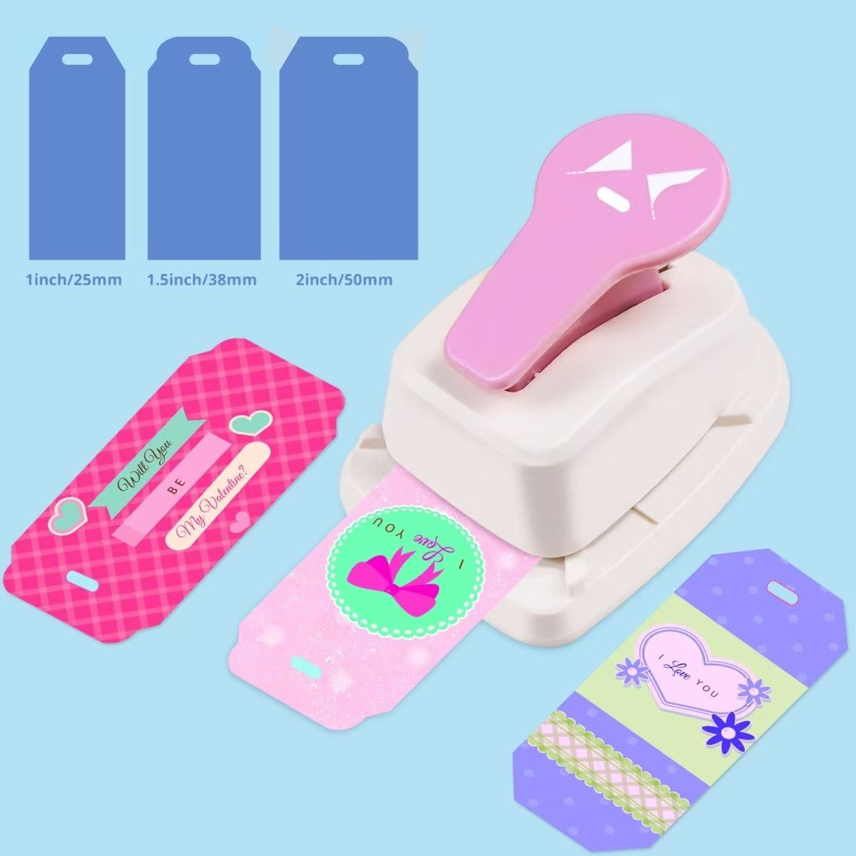 3-in-1 Puncher Clothing Tag Puncher Straight Gift Tag Paper Punches DIY ...