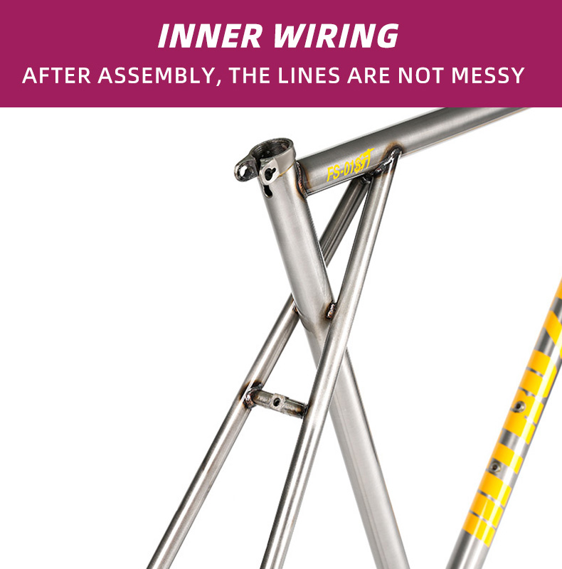 INTRO7 Fixed Gear Bike CR-MO Fixie Frame 52 55cm Track Cycling ...