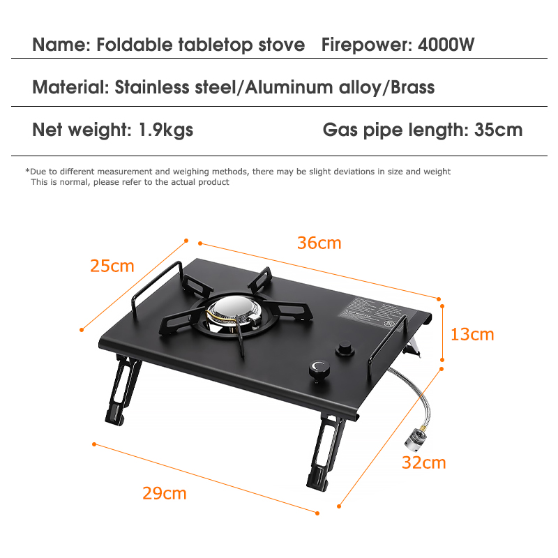 Camping IGT Stove 4000W Stainless Steel Portable Gas Stove IGT Modular Outdoor Camping Folding ...