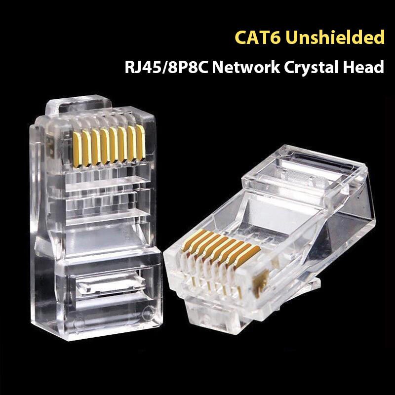 Model US1002 Plug LAN 10 Heads Pack Male Head RJ45 CAT6 High Quality ...
