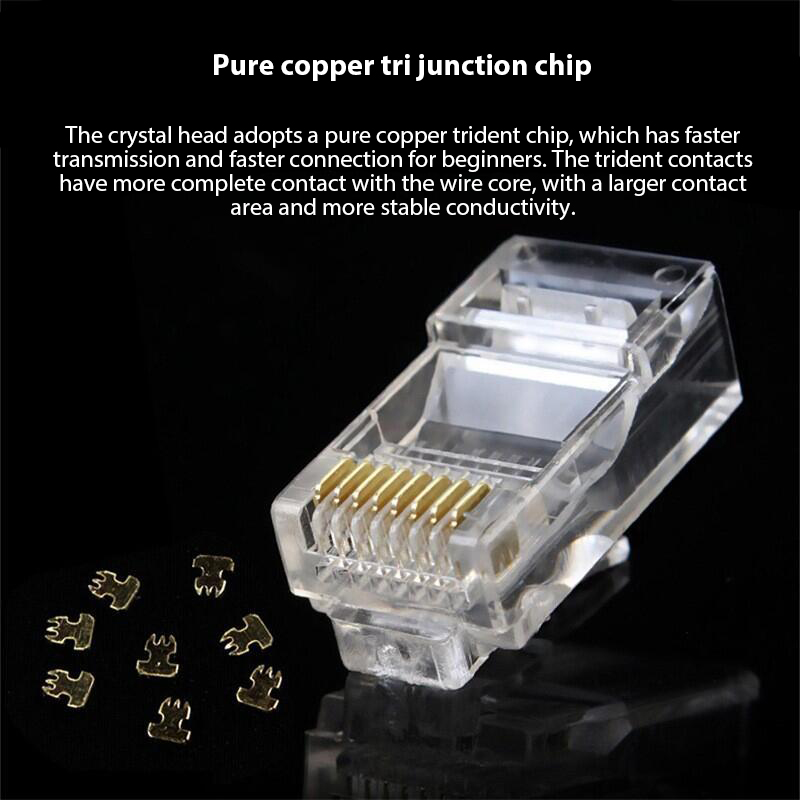 Model US1002 Plug LAN 10 Heads Pack Male Head RJ45 CAT6 High Quality ...