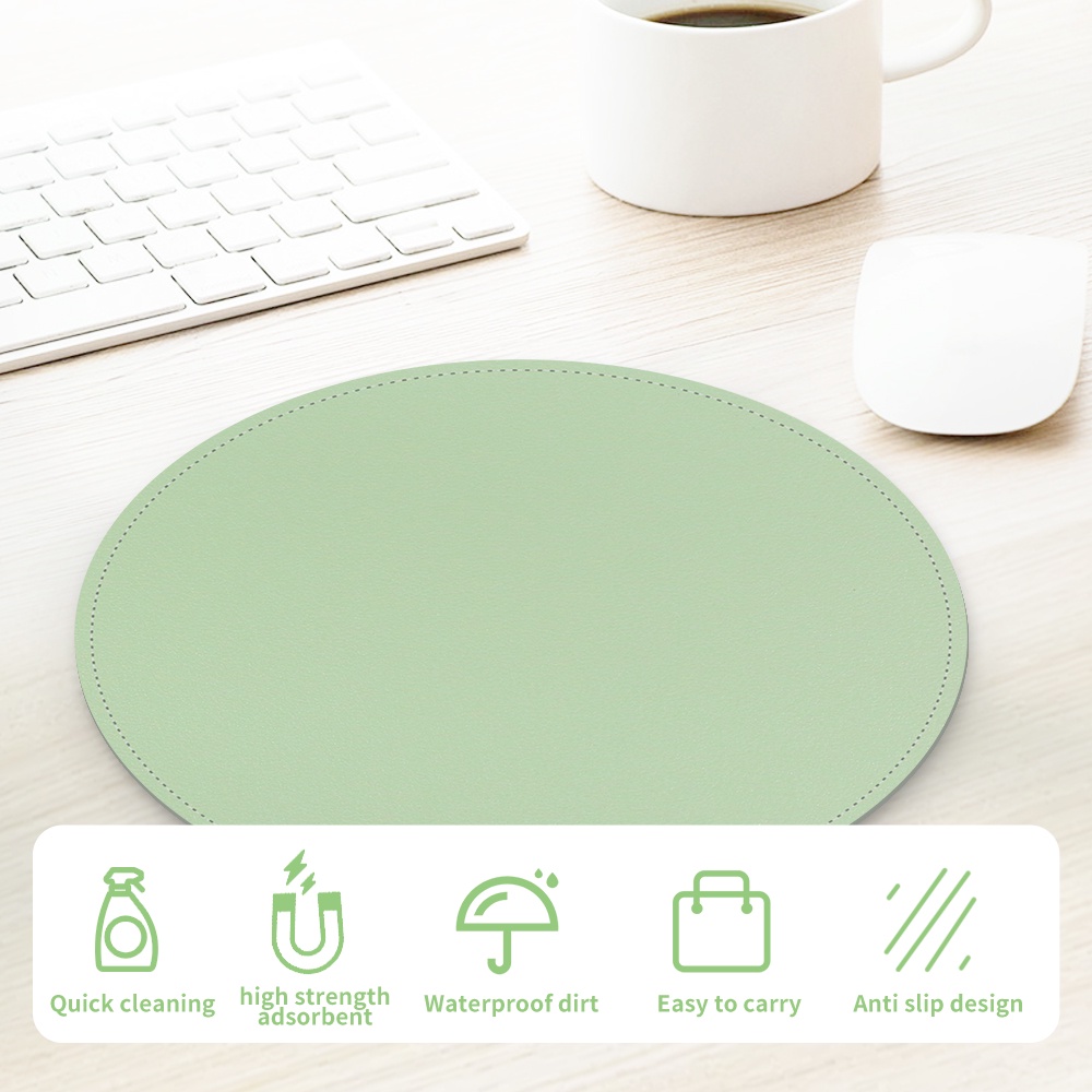 GOOJODOQ Mouse Pad Solid Color Single Side Non-slip Durable Wear ...
