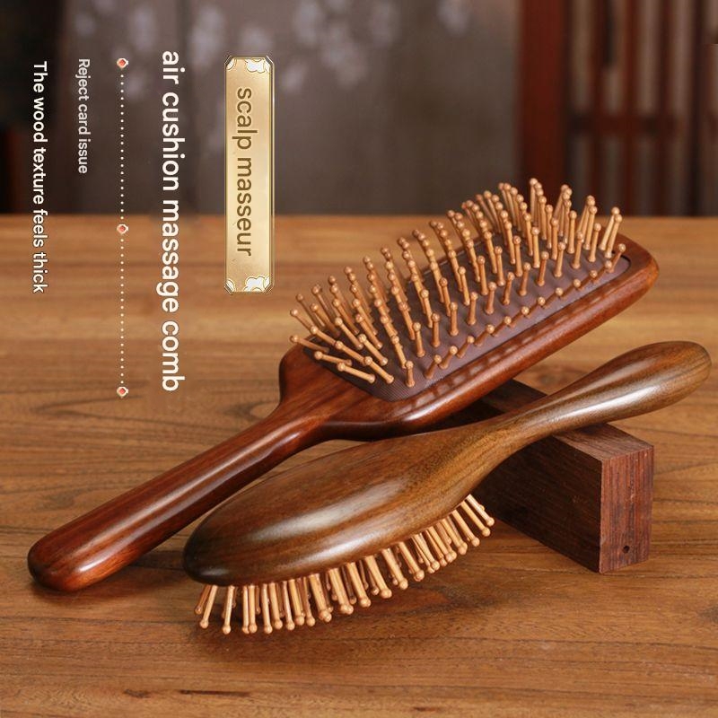 Air Cushion Comb Solid Wood Airbag Comb Hairdressing Air Cushion Comb ...
