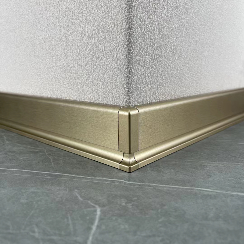 Light-emitting aluminum alloy baseboard with LED lights, floor corner ...