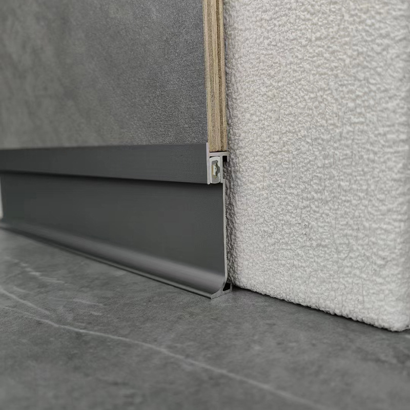 Light-emitting aluminum alloy baseboard with LED lights, floor corner ...