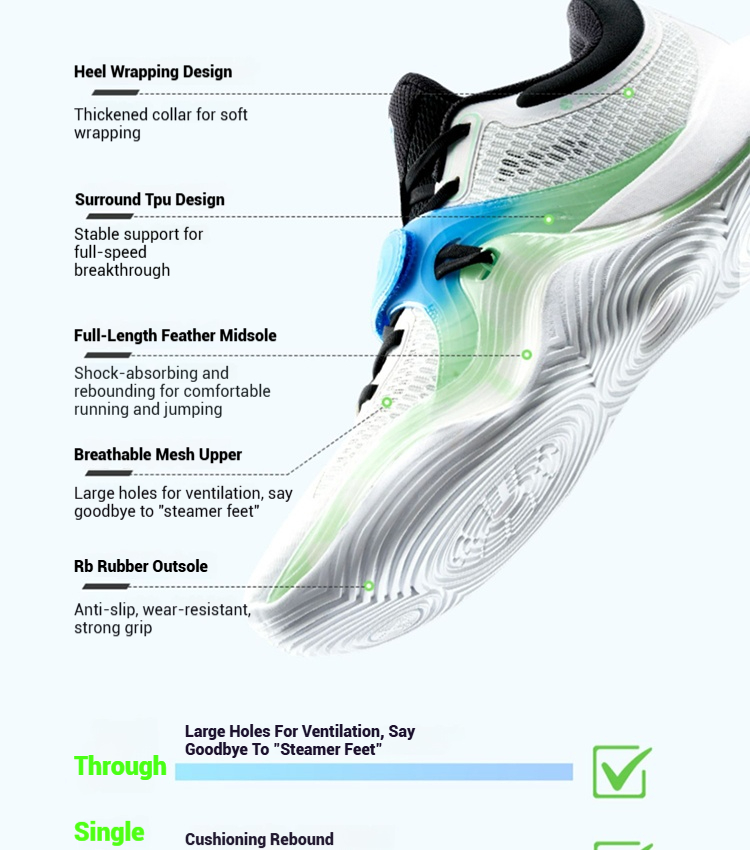 【XTEP】Light Attack SE Men Basketball Shoes Rebound Support Vitality Texture Sneakers | Shopee ...