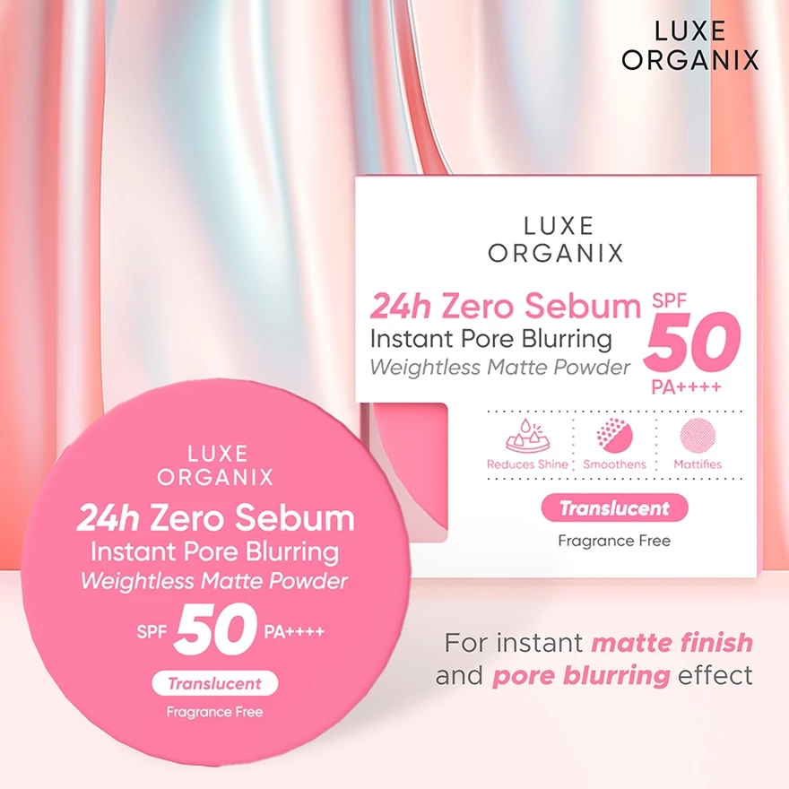 LUXE ORGANIX 24H Zero Sebum Instant Pore Blurring Weightless Matte ...