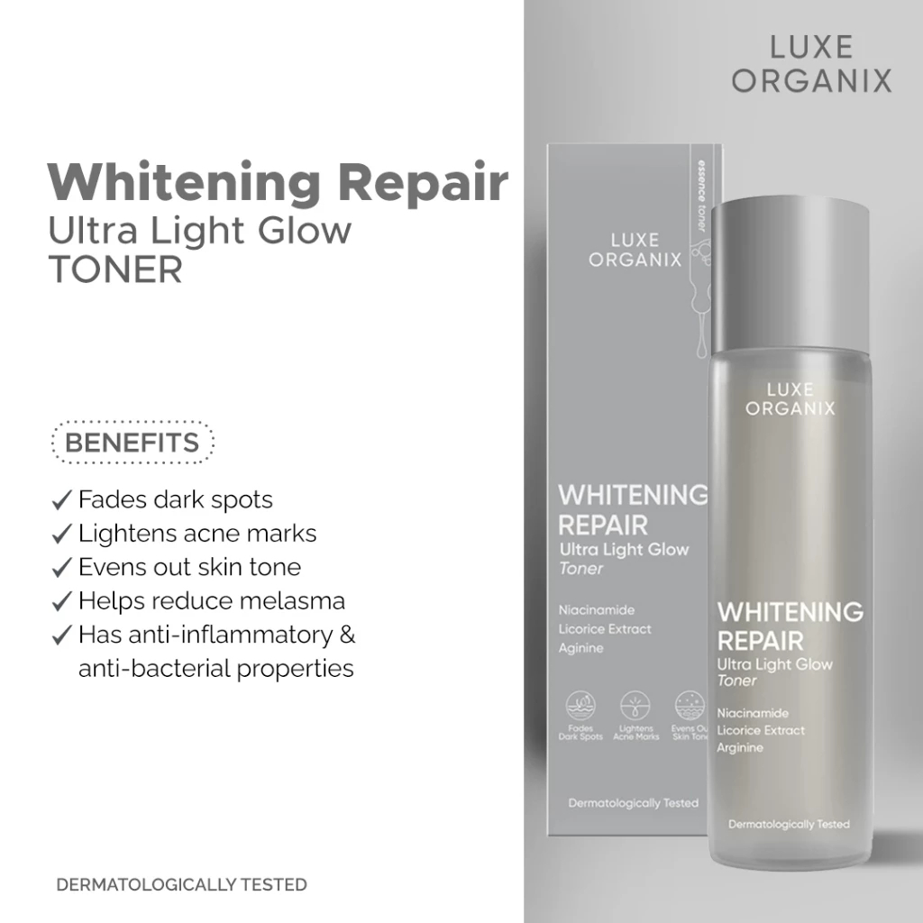 LUXE ORGANIX Whitening Repair Ultra light Glow Toner 150ml | Shopee ...