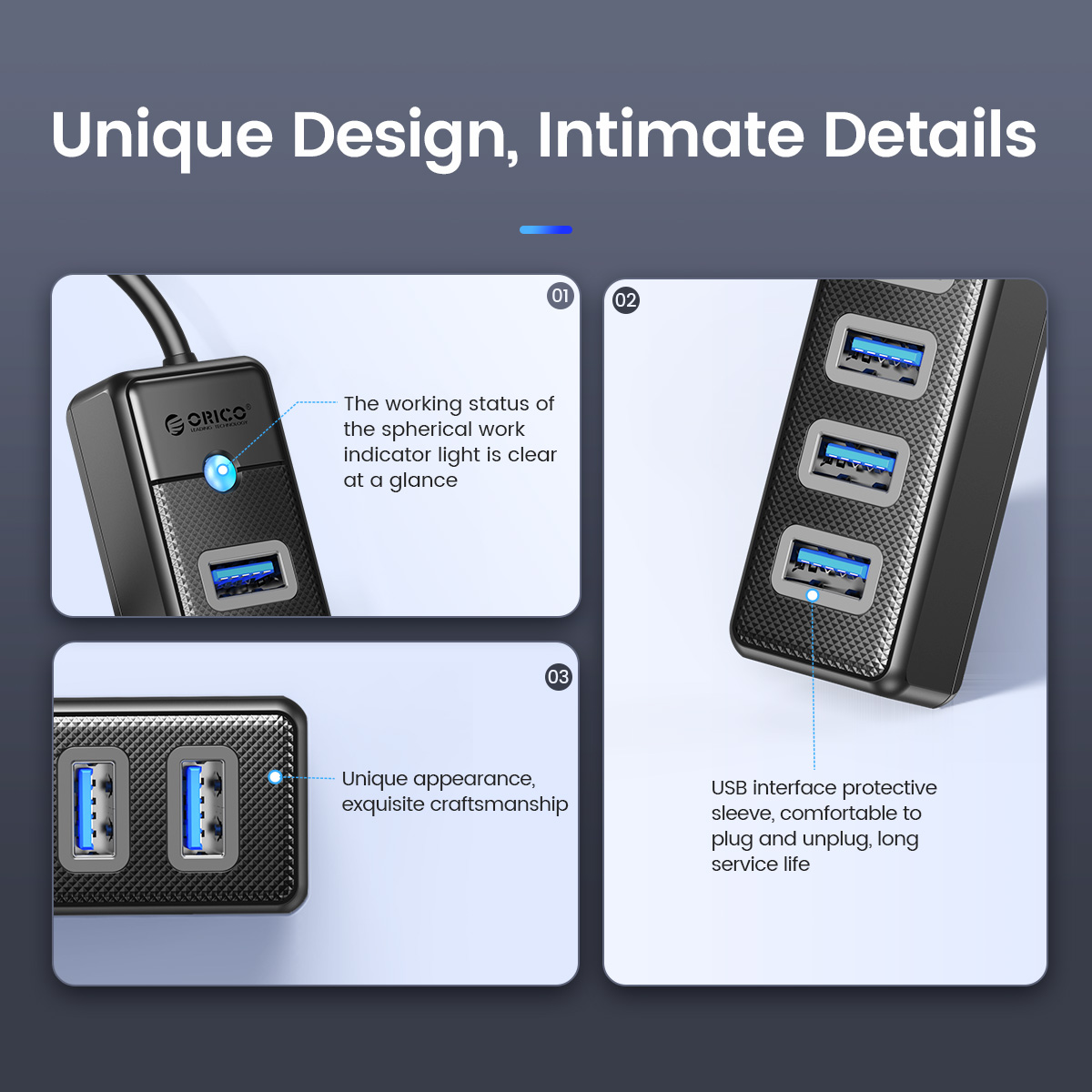 ORICO USB Hub 7 Ports USB 3.0 15/100CM Data Cable (PW7U) | Shopee Philippines