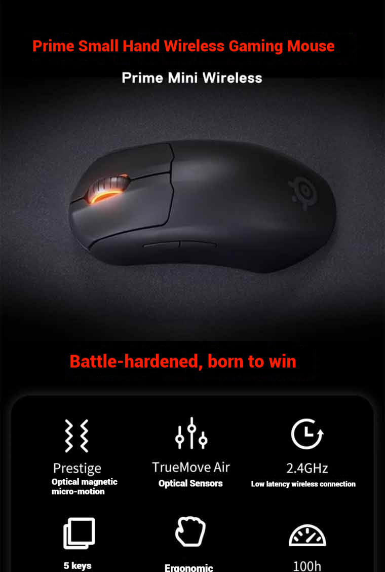 SteelSeries Prime mini wireless gaming mouse | Shopee Philippines