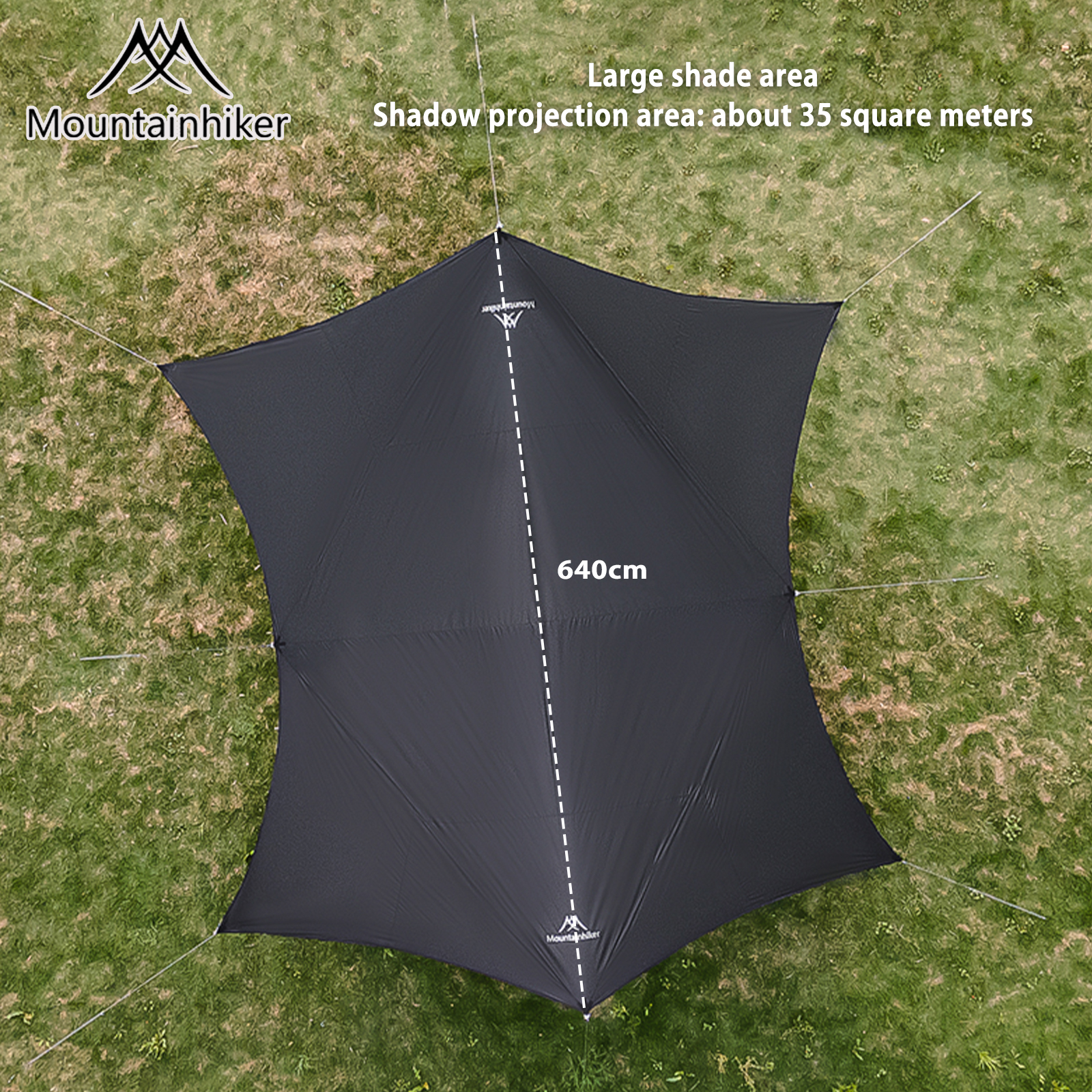 MOUNTAINHIKER outdoor camping silver-plated awning/octagonal butterfly ...