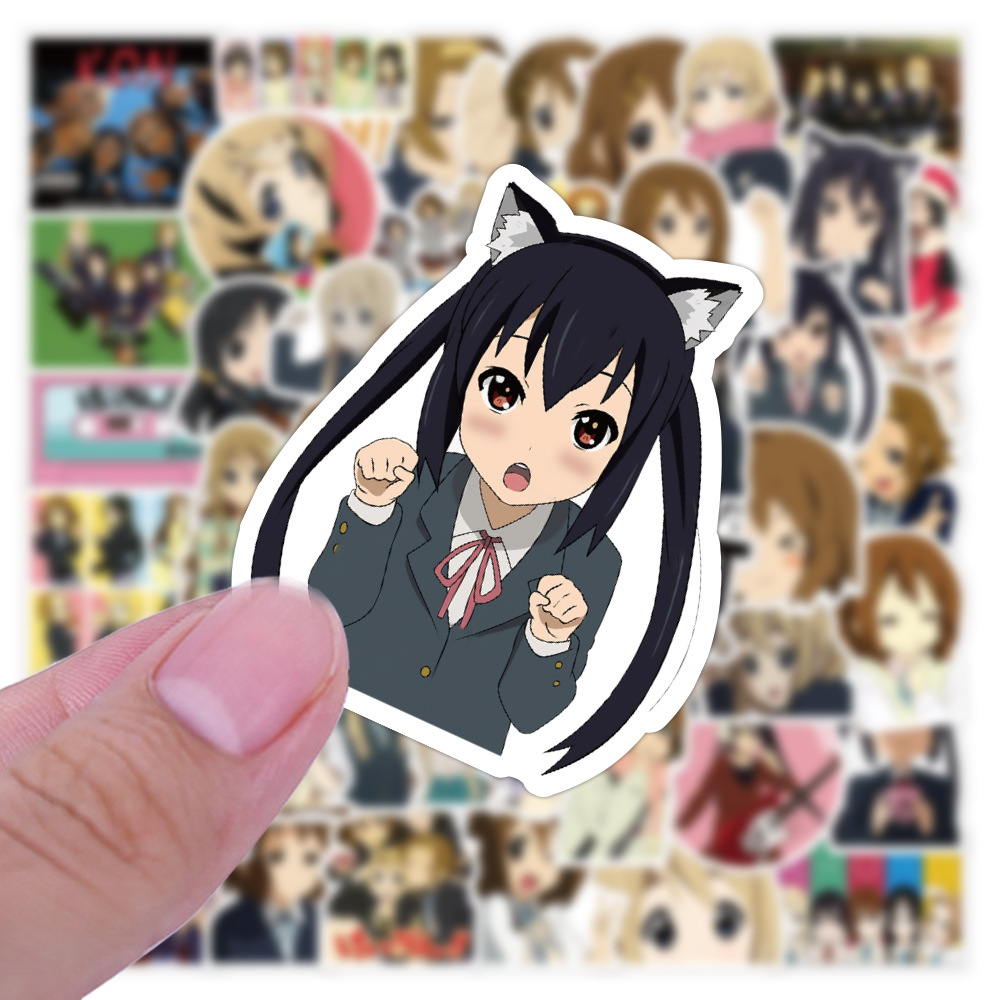 50PCS K-ON！Anime Sticker Cartoon Graffiti Luggage Laptop Guitar Gift ...