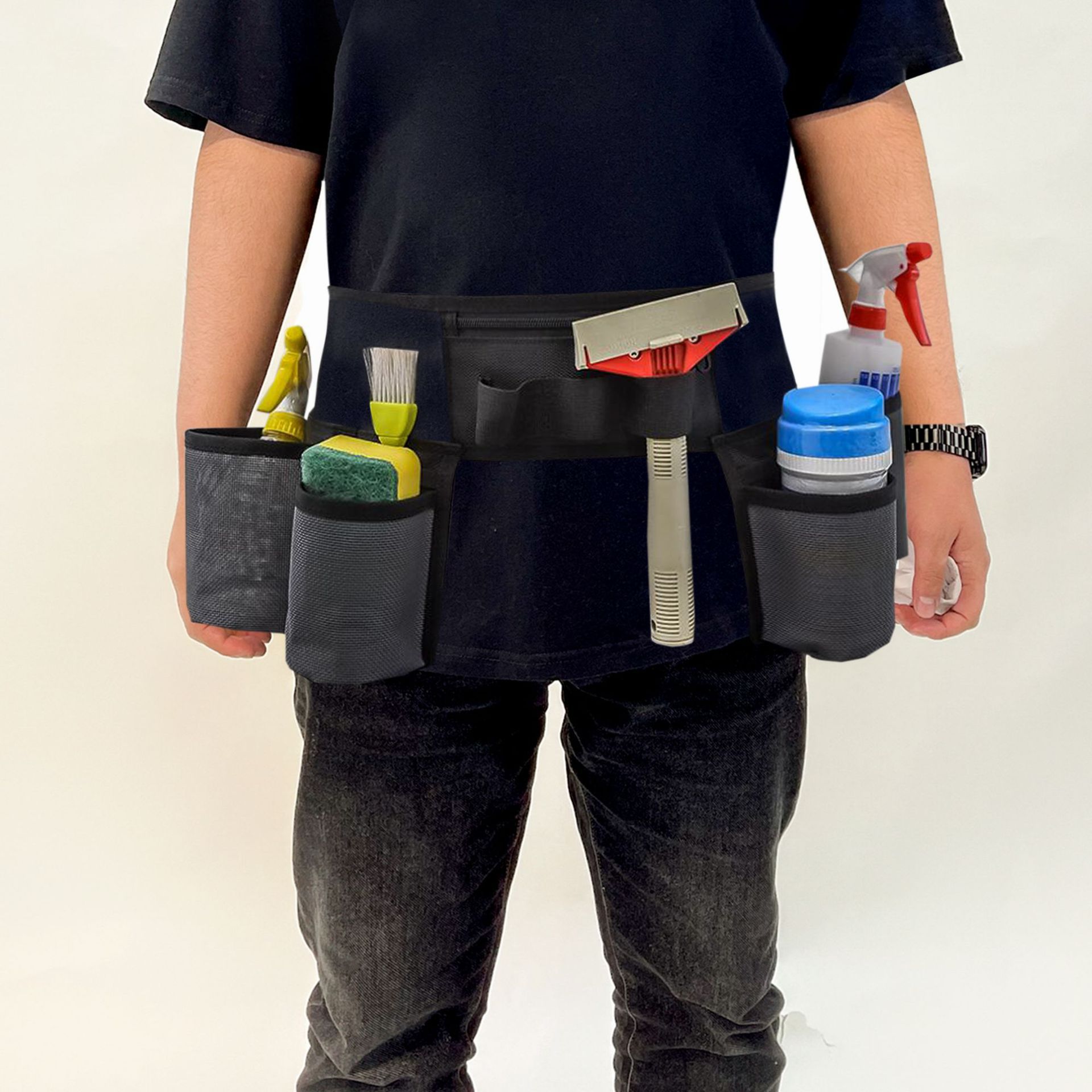 【24H SHIP】Adjustable Gardening Tool Waist Bag Cleaning Supplies Waist ...